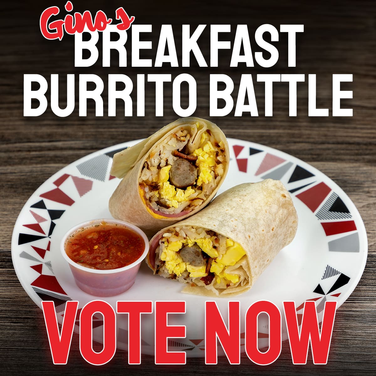 Gino's Breakfast Burrito Battle • Gino's Cafe & Sports Bar