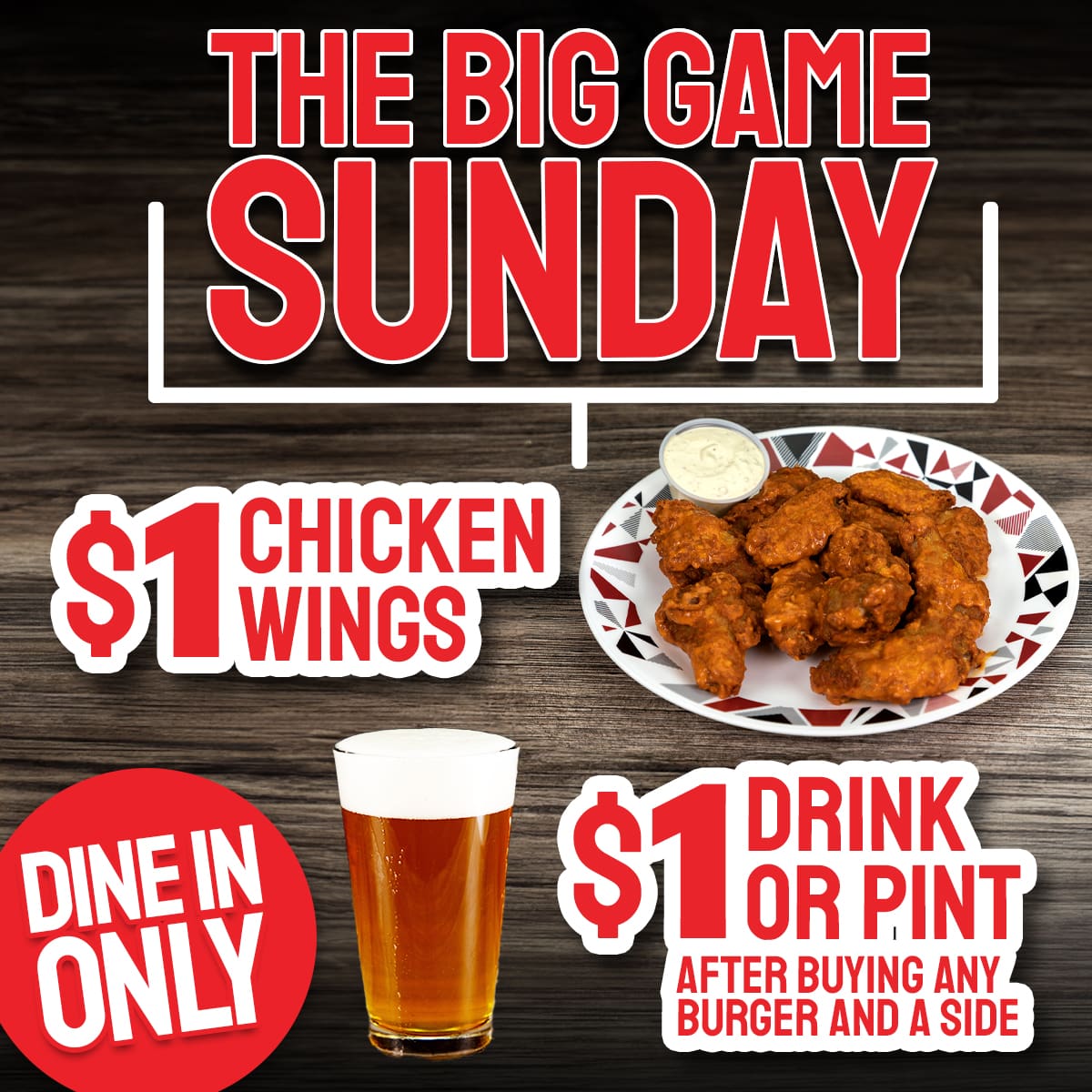 Big Game Sunday • Gino's Cafe & Sports Bar